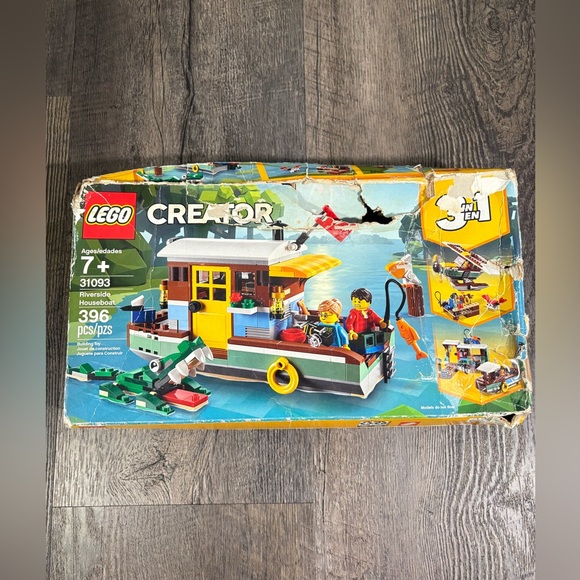 Lego | Toys | Lego Creator 3in Riverside Houseboat 3193 Pontoon Float ...